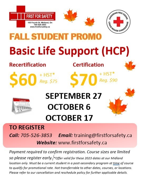 BLS (HCP) Student Discount Offer 2023 | First For Safety